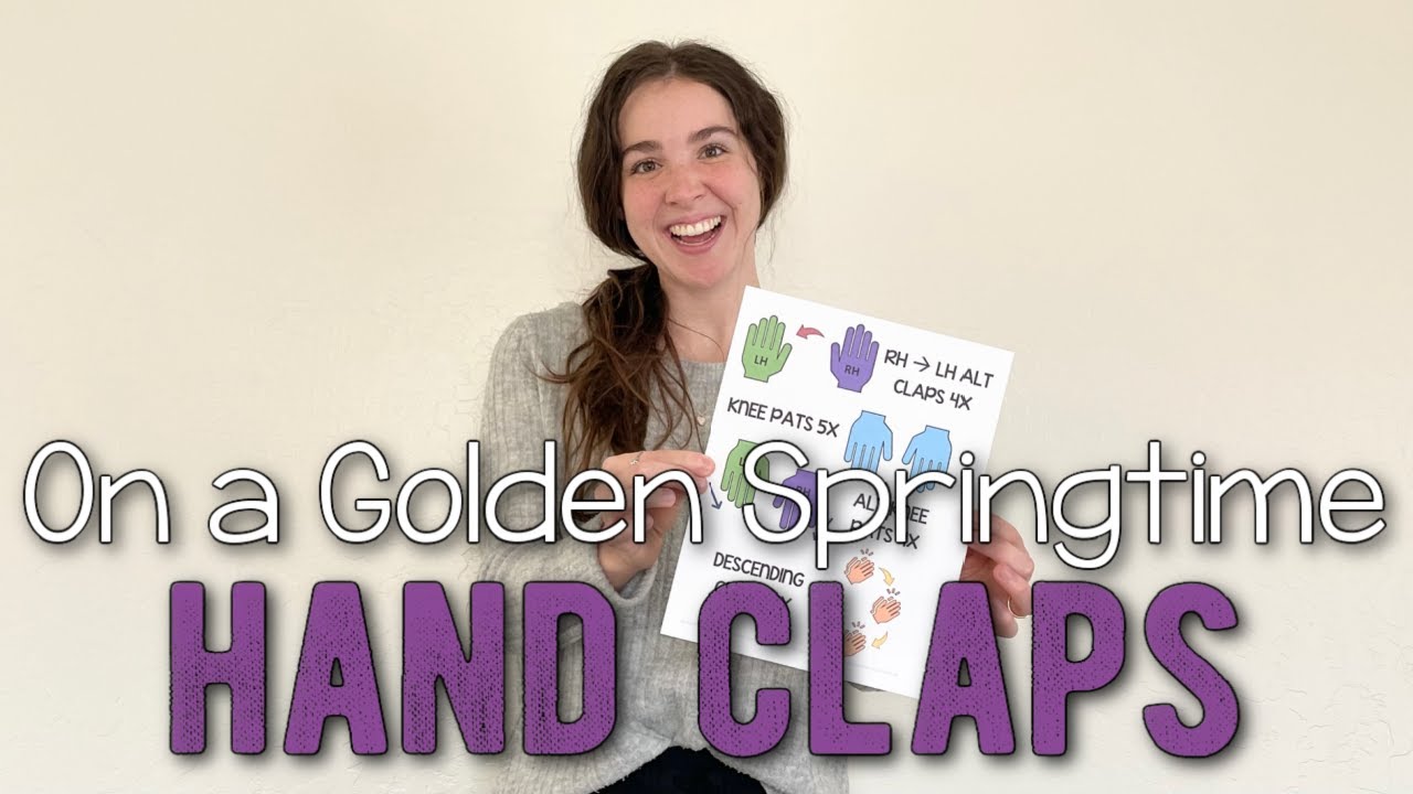 On a Golden Springtime Hand Claps ~ Primary Singing Time Idea - YouTube