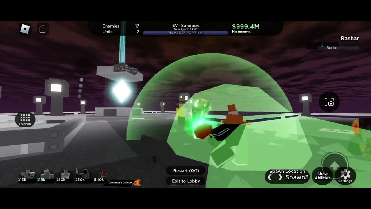 (Roblox game) Master vs 5 conehead variant (game name wtd) - YouTube