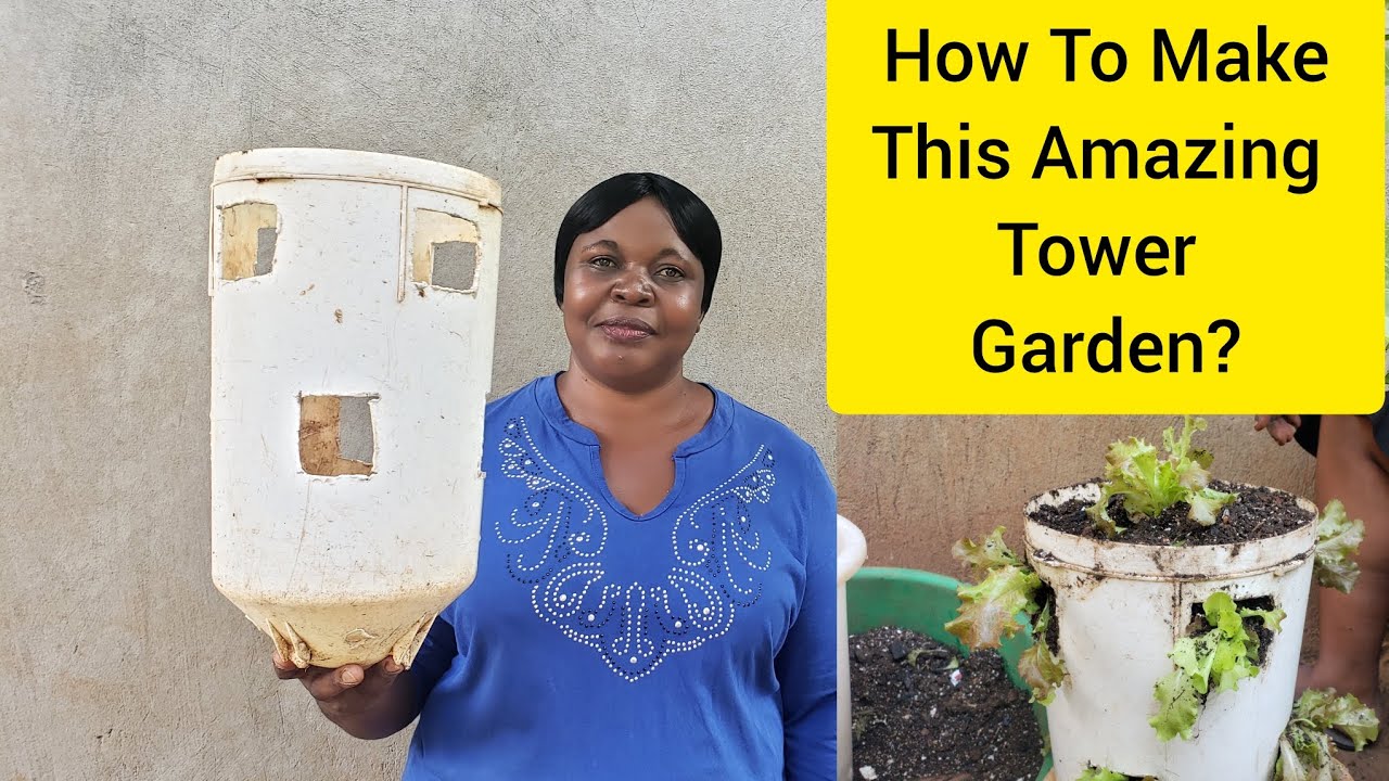 How To Make A Salad Tower Garden? Step By Step. - YouTube