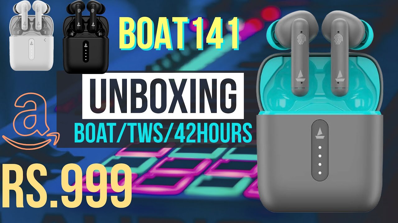 Boat Airdrops 141 | Best TWS Wireless Earbuds | Playtime 42 hours ...