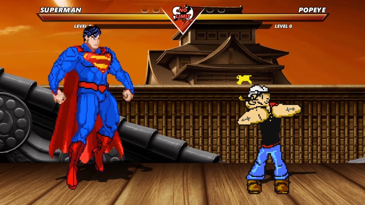 SUPERMAN vs POPEYE - The most insane fight ever made! - YouTube