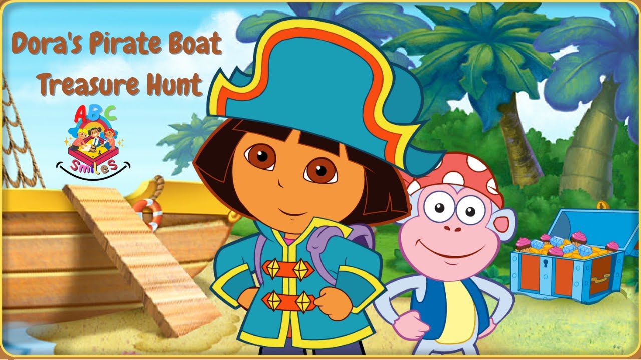 Dora The Explorer - Dora's Pirate Boat Treasure Hunt (Game) - YouTube