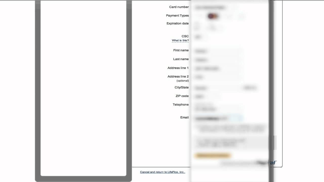 LifePics Video Tutorial Series: Video #7- Checking out using Pay Pal ...