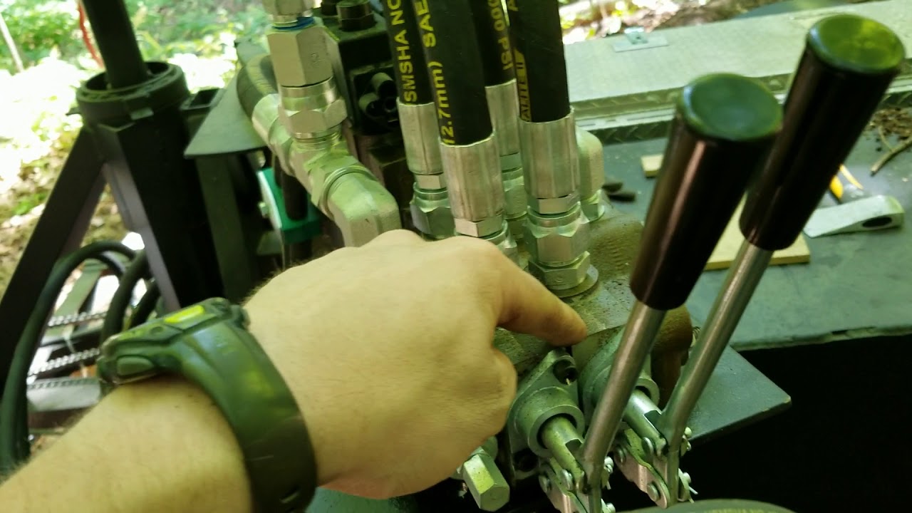 Overview homebuilt box frame wood splitter - YouTube