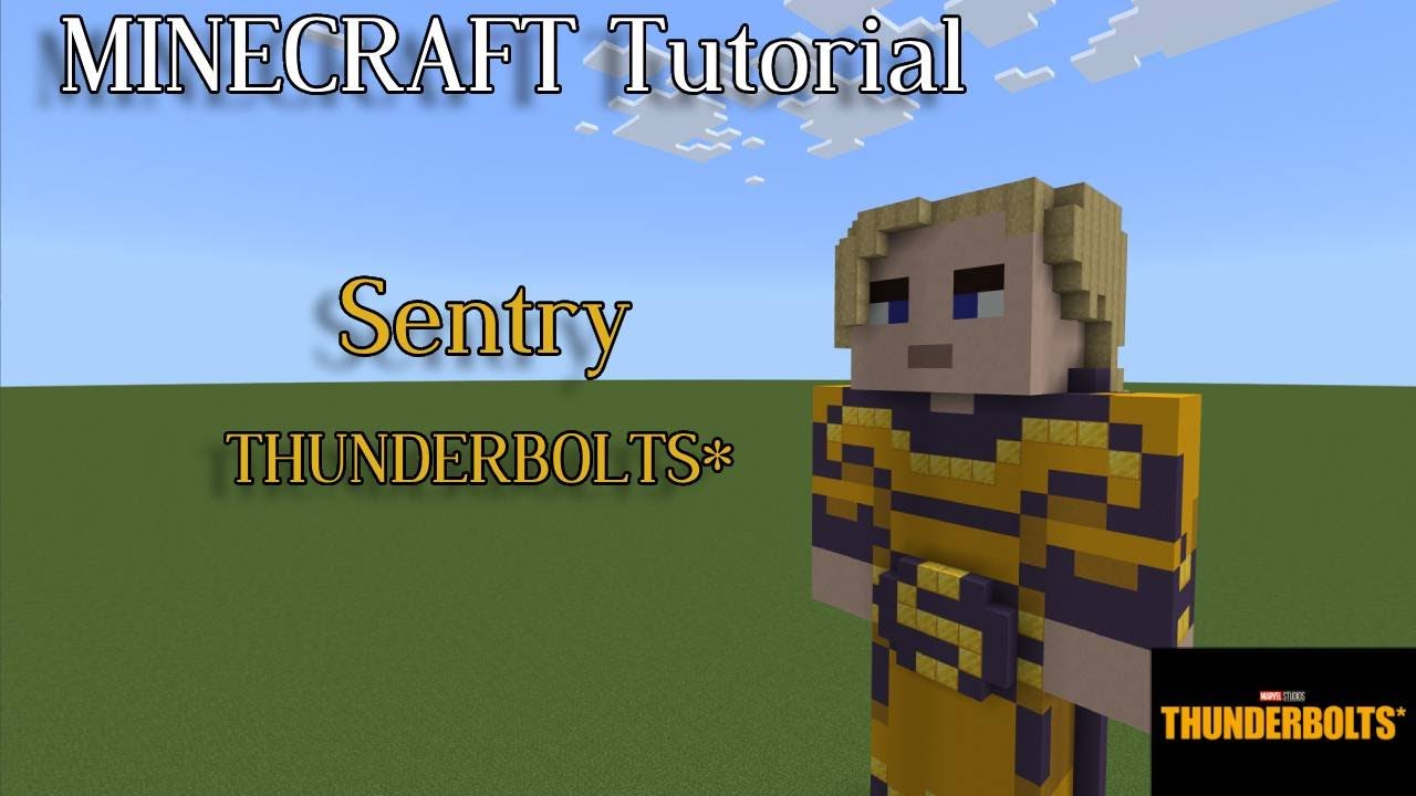 Minecraft Statue Tutorial - Sentry: Thunderbolts* - YouTube