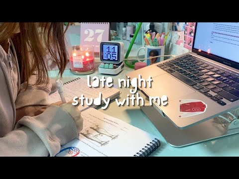 cramming the night before exam// study with me, notetaking asmr, no music
