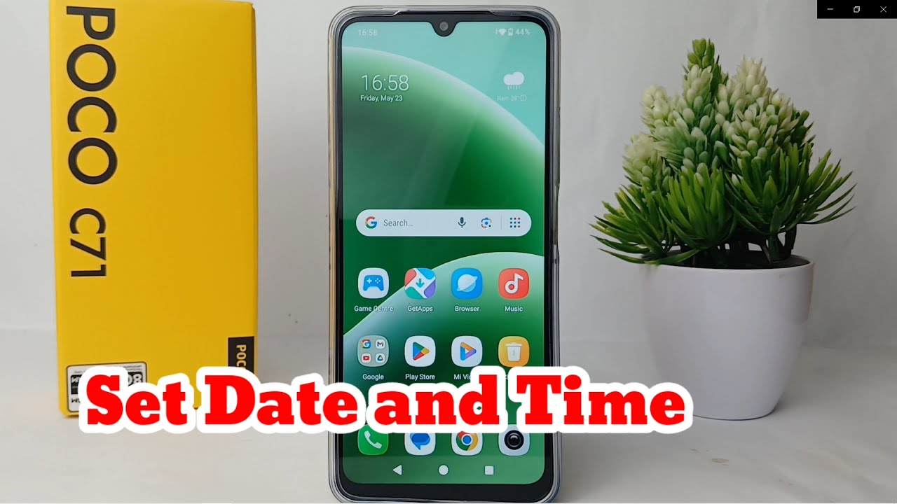 How To Set Date And Time On Poco C71 - YouTube