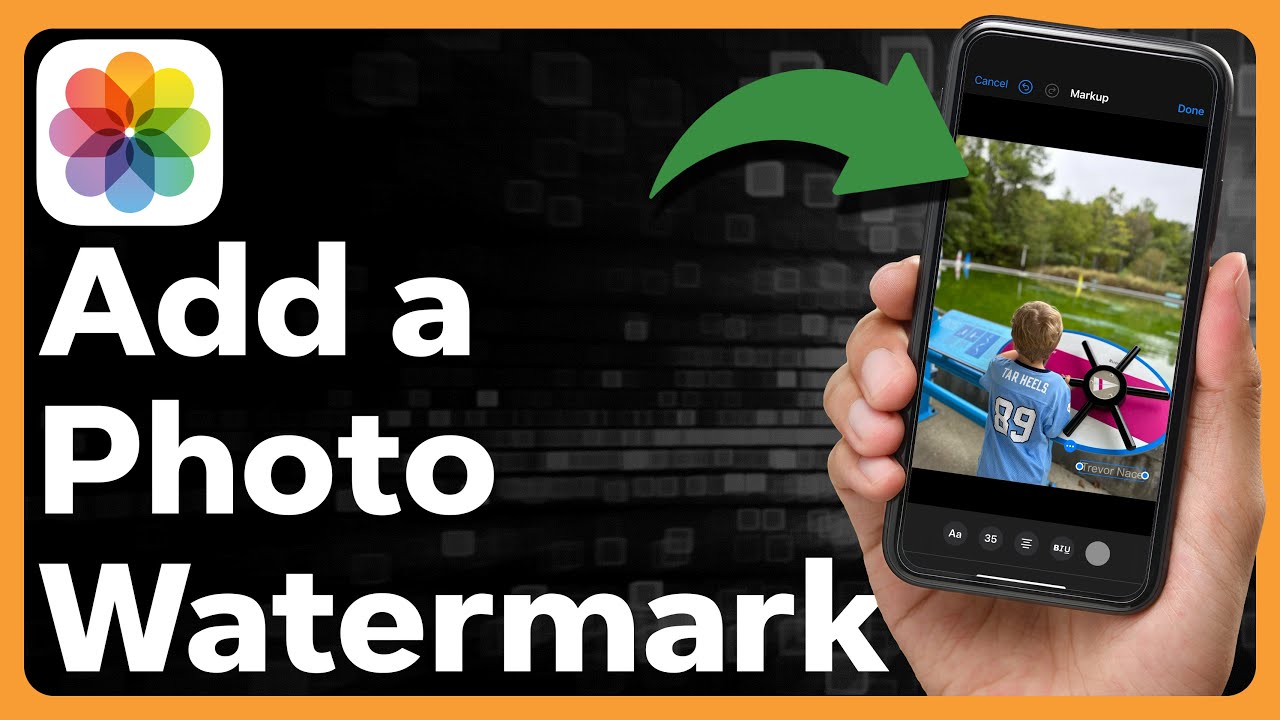 How To Add A Watermark To Photos On iPhone - YouTube