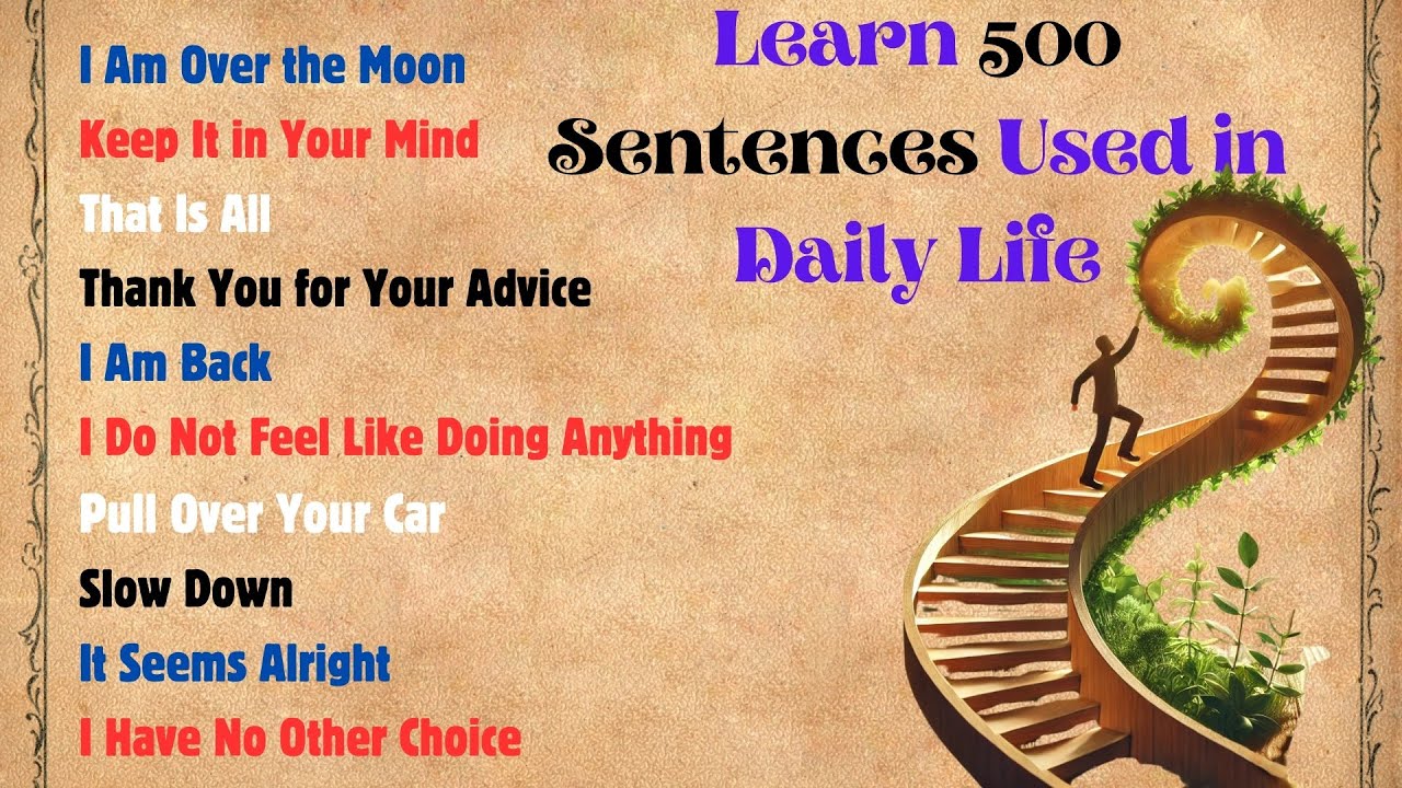 171-180 Learn 500 Sentences Used in Daily Life | English Dialogue ...