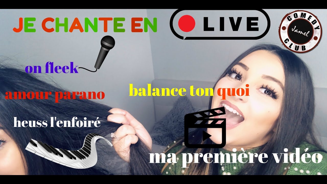 LA PEUR DE NOTRE VIE PENDANT MON LIVE - Djena Della - YouTube