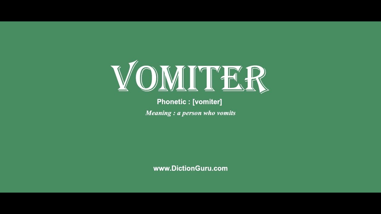 vomiter: Pronounce vomiter with Meaning, Phonetic, Synonyms and ...