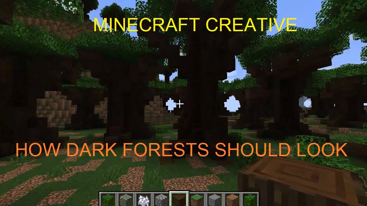 Minecraft Creative: How Biomes SHOULD Look Ep 3 - The Dark Forest - YouTube