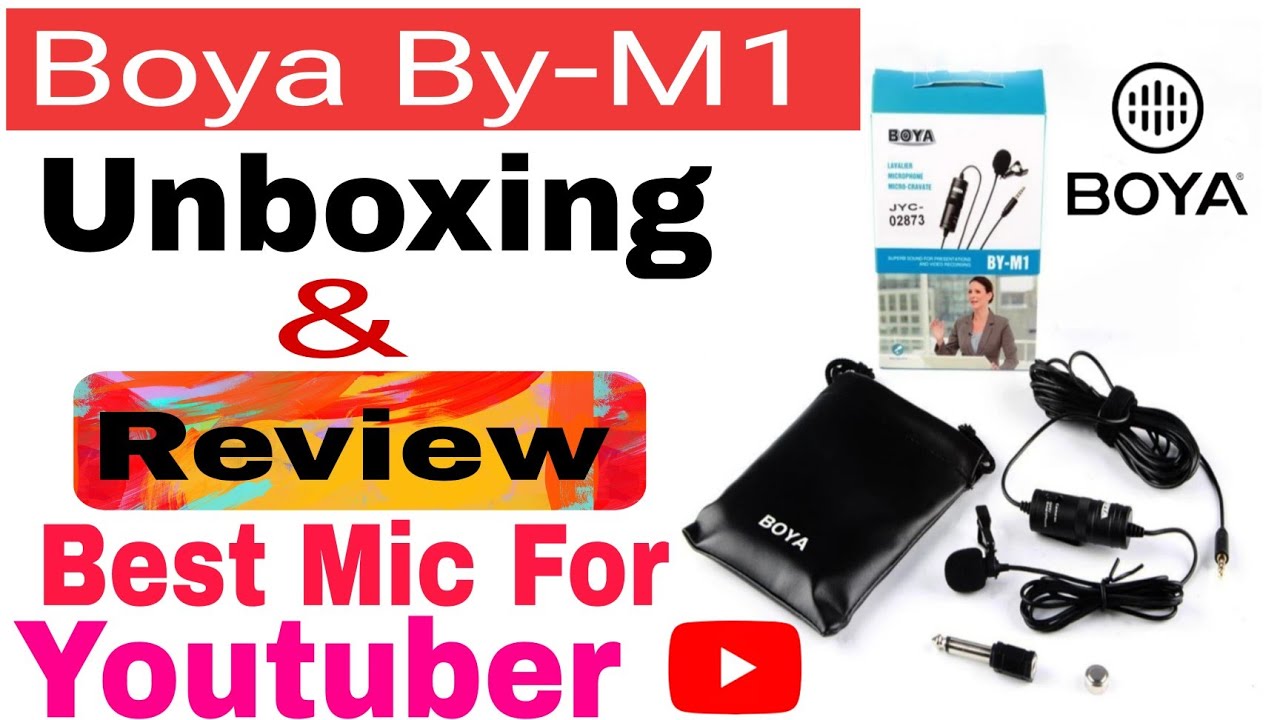 Boya By M1 Microphone Unboxing Video | Best Mic For YouTube Video ...
