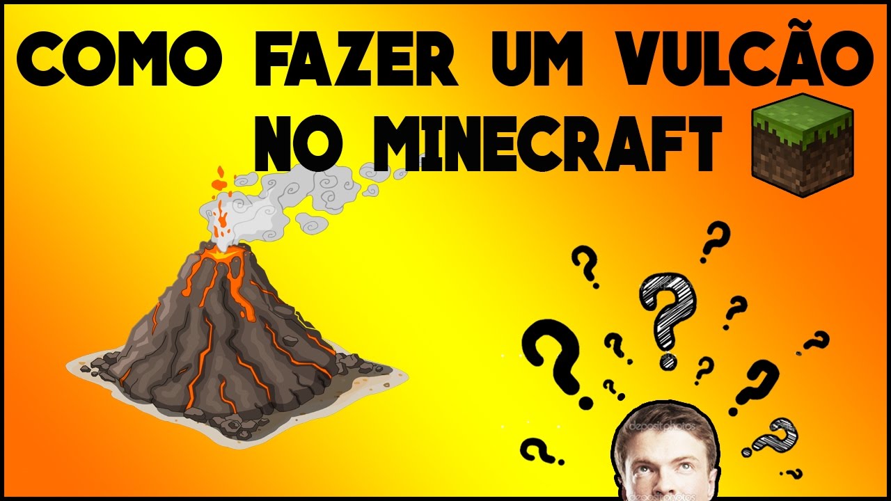 COMO FAZER UM VULCAO NO MINECRAFT! - Build Battle - YouTube