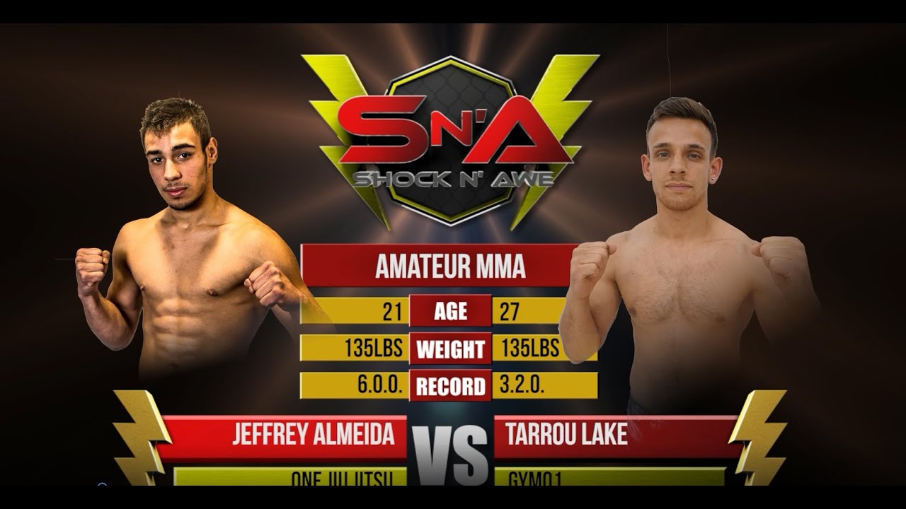 Jeffrey Almeida vs Tarrou Lake Amateur Bantamweight MMA Title Shock N ...