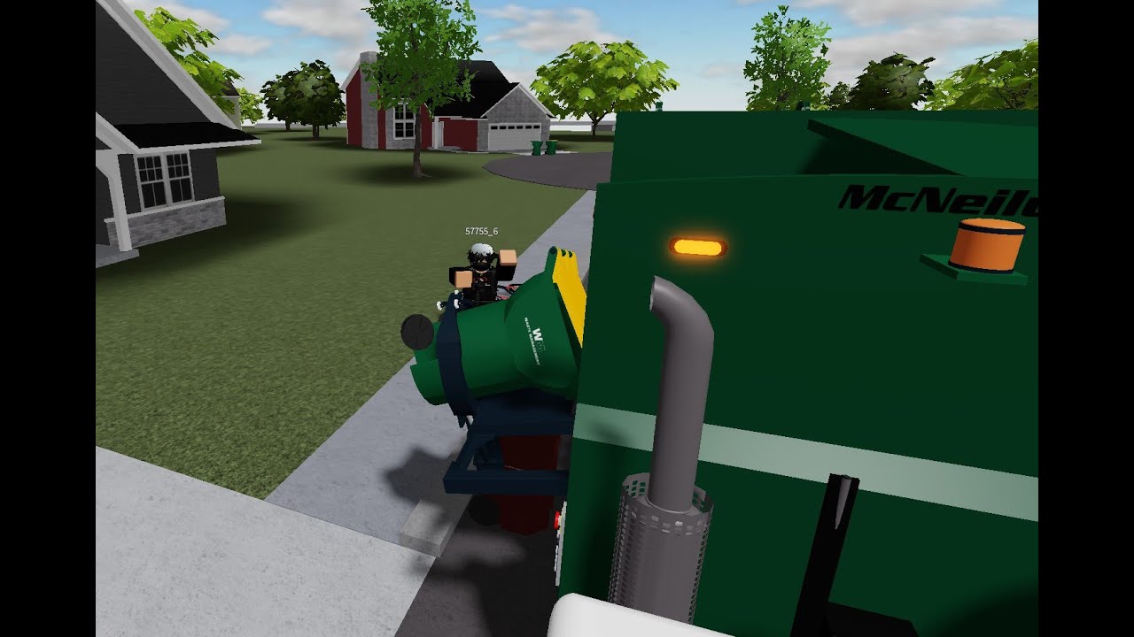 garbage truck Roblox, yellow bins - YouTube