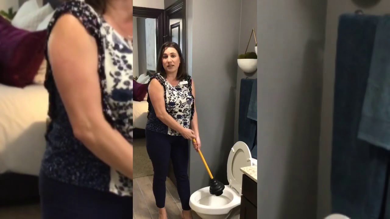 How to unstop a toilet - YouTube