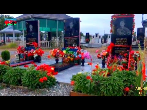 İkinci Qarabağ müharibəsinin üç Şəhidlərinin mübarək məzarlari Agcabədi Qaraxanlı 2021