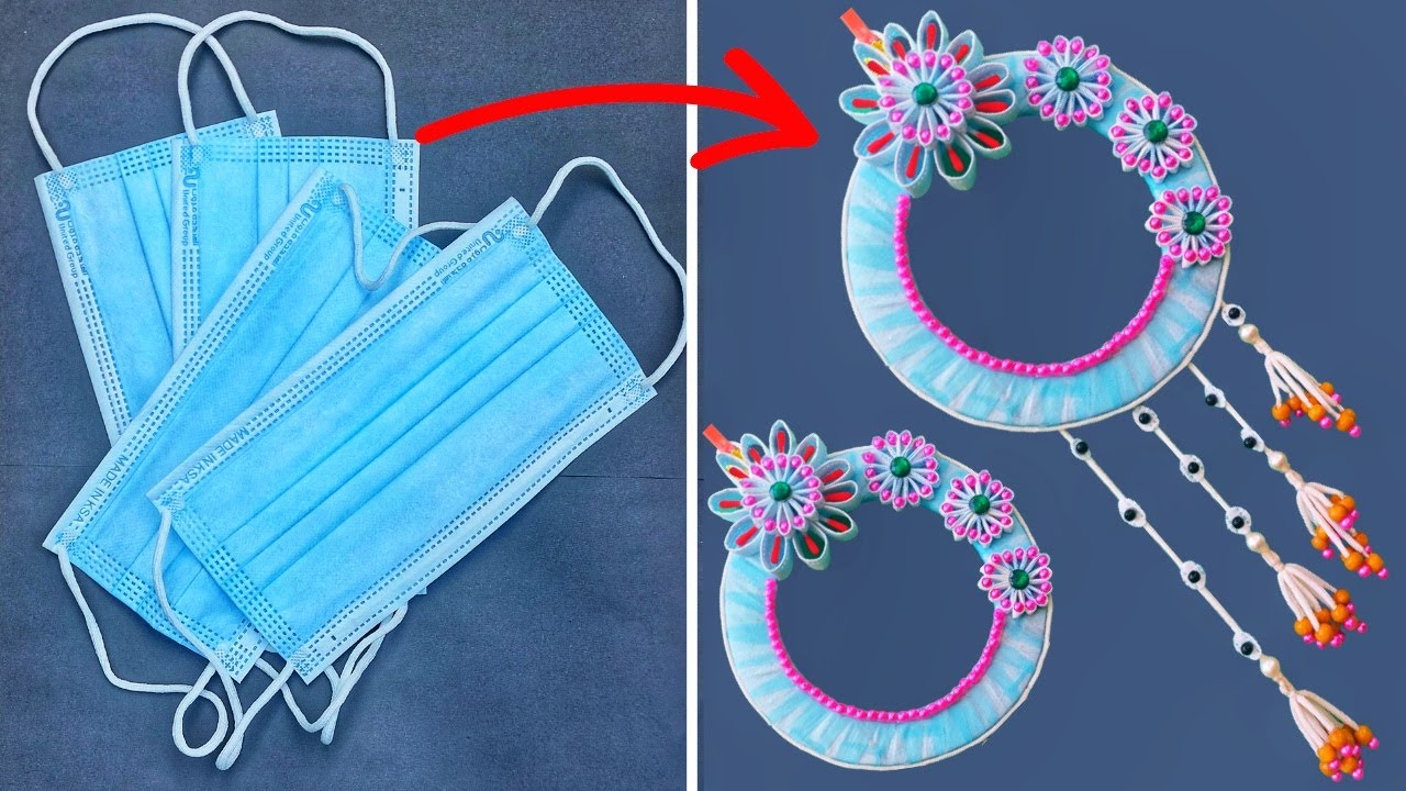 Best Out Of Waste Surgical Mask|easy Cardboard Unique Craft Idea ...