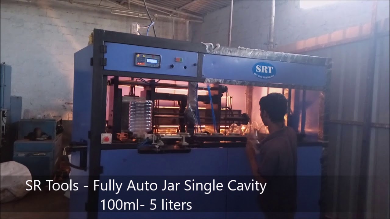 SR TOOLS Fully Auto Jar Molding Machine Single Cavity - YouTube