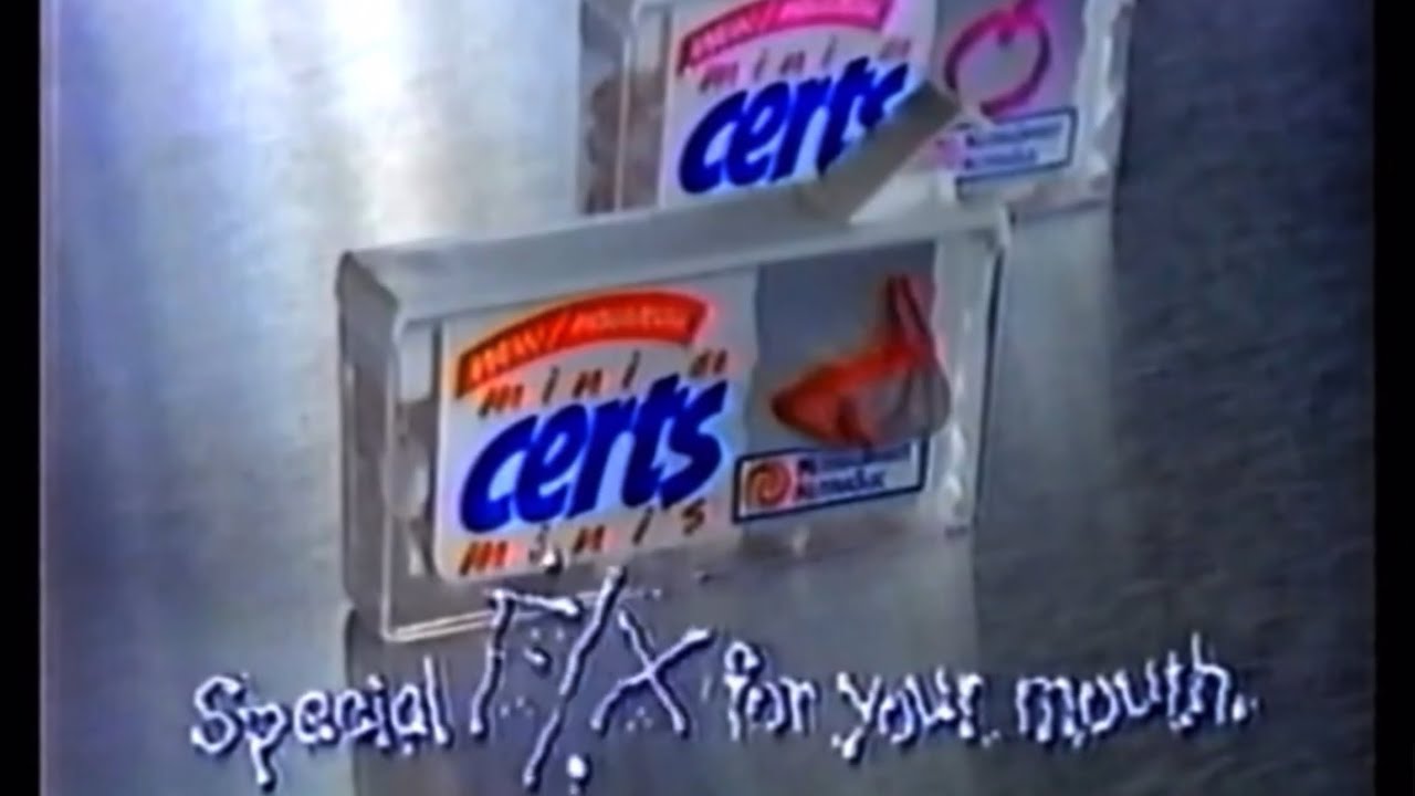 1991 Certs Minis Commercial - YouTube