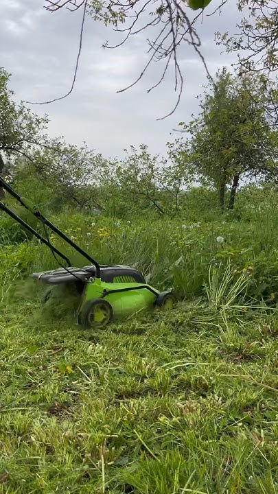 Газонокосилка электрическая foresta для высокой травы #garden #сад # ...