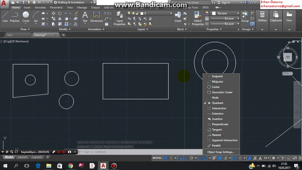Autocad Osnap 1 YouTube Autocad Osnap 1 YouTube
