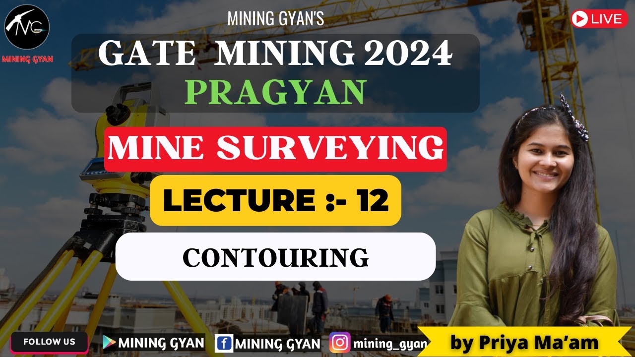 GATE MN 2024 || Mine Surveying || CONTOURING | Pragyan Batch || Priya Mam || Mining Gyan - YouTube