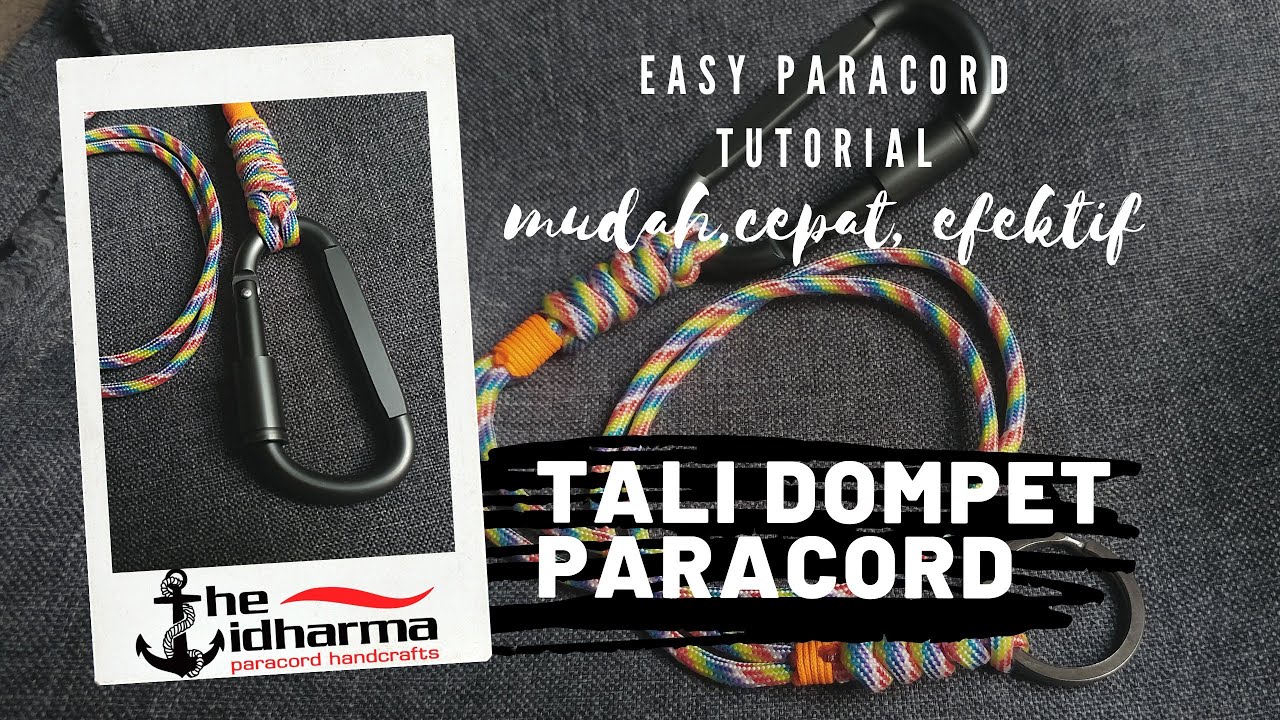 Easy Paracord Tutorial - Tali Dompet Paracord Wallet Strap Lanyard ...
