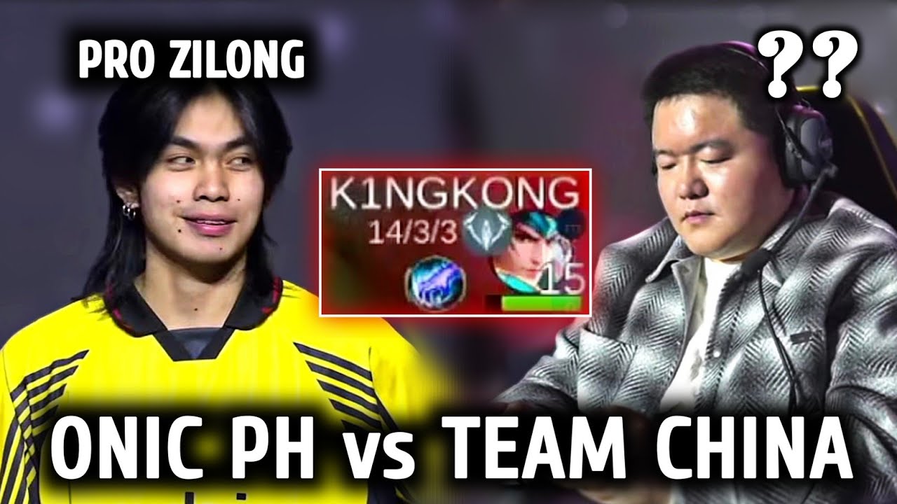 KINGKONG PICKED ZILONG! ONIC PH VS TEAM CHINA SHOWMATCH - YouTube