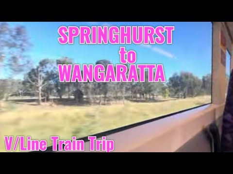 SPRINGHURST to WANGARATTA V/Line Train Trip Window View - YouTube