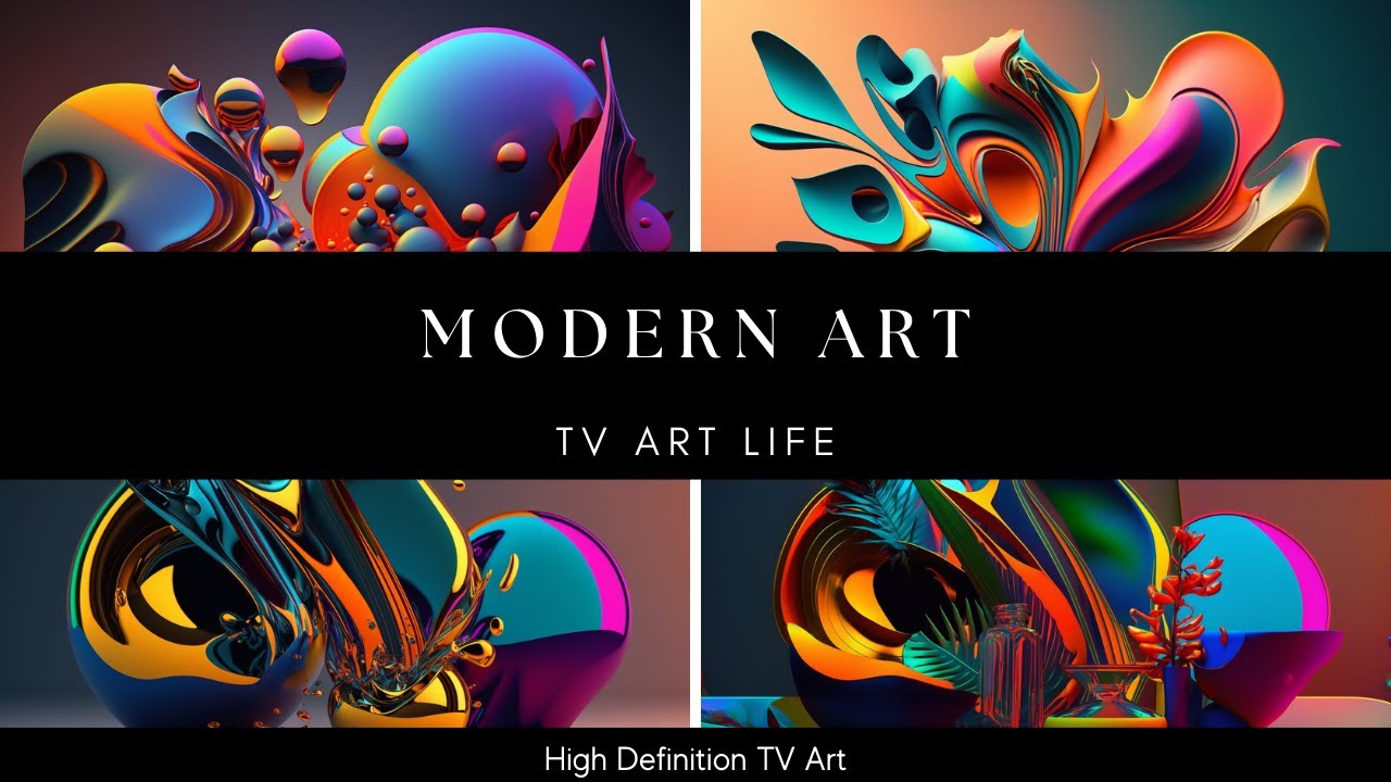 4 High Definition Modern Art Paintings | TV Wall Art | Frame TV | TV ...