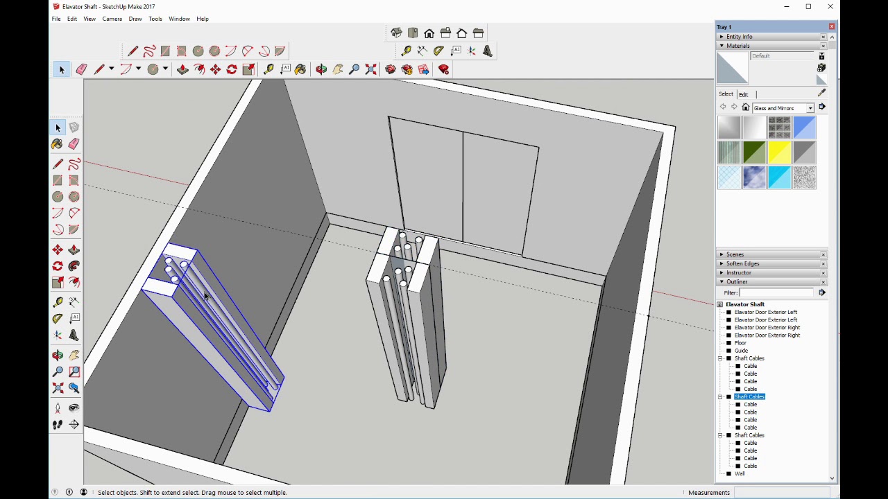 Stackable Elevator Shaft Design With SketchUp - YouTube