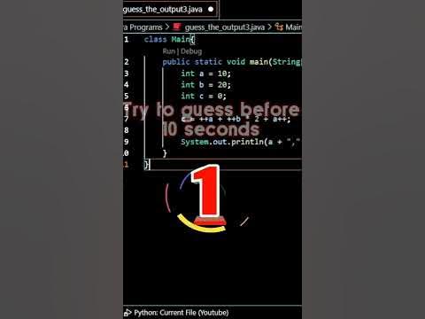 🧠Guess The Output Of The Java Program🤔#3 | #shorts - YouTube
