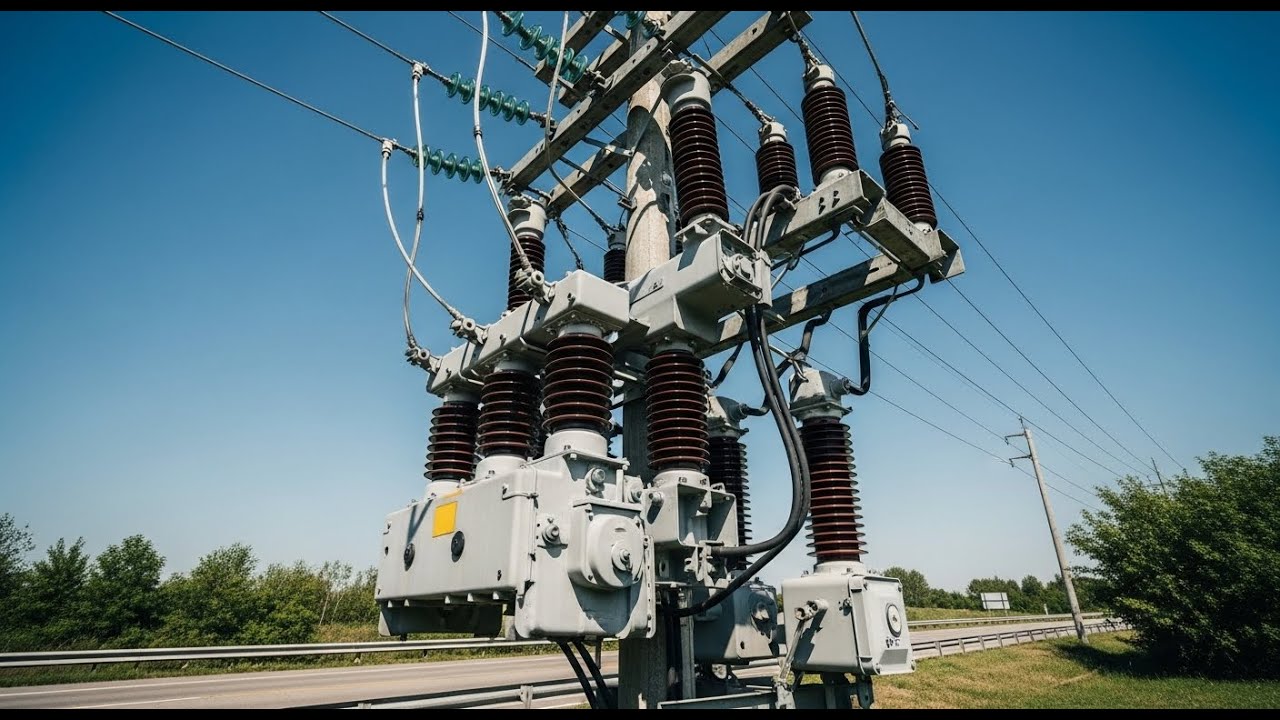 Medium Voltage Recloser Installation on Utility Pole | Power ...