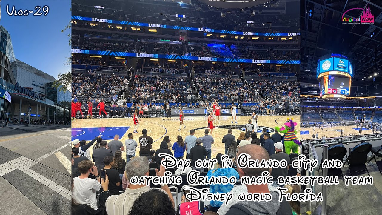 Day out in Orlando city and watching Orlando magic basketball team ...