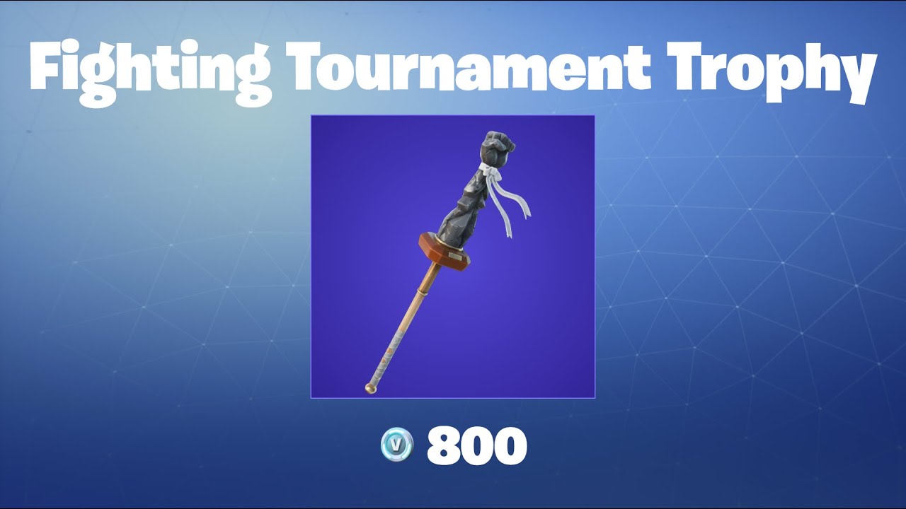 Fighting Tournament Trophy | Fortnite Pickaxe - YouTube