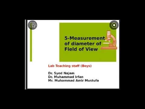 Physiology experiments | Measurement of diameter field of view - YouTube