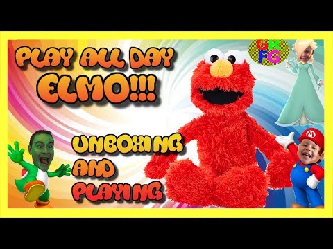 Play All Day Elmo Toy: Unboxing and Play Review with G-Rated Family ...