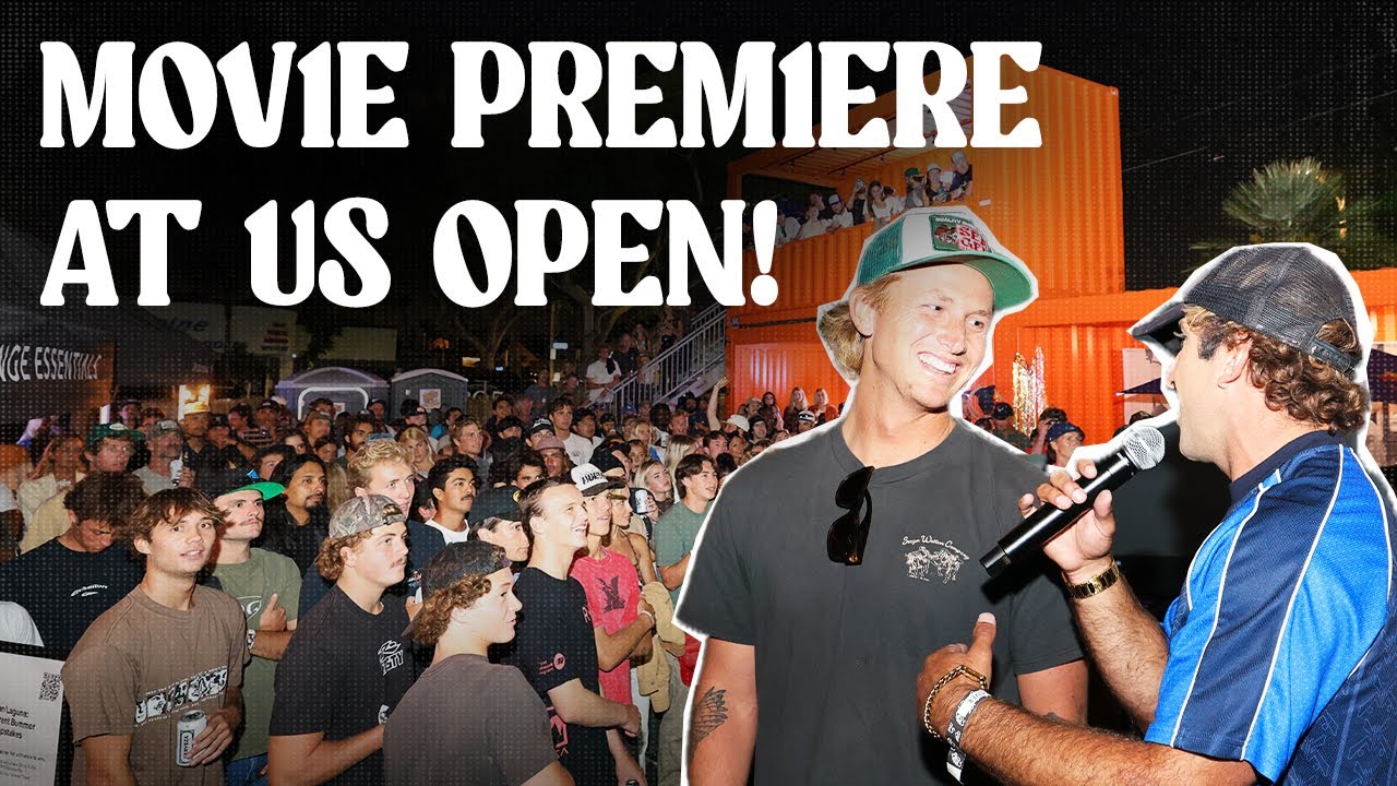 PREMIERED MY NEW MOVIE AT US OPEN! - YouTube