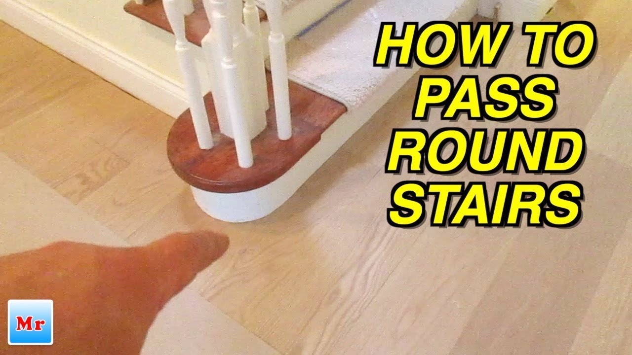 Tips How to Pass Round Stairs MrYoucandoityourself - YouTube