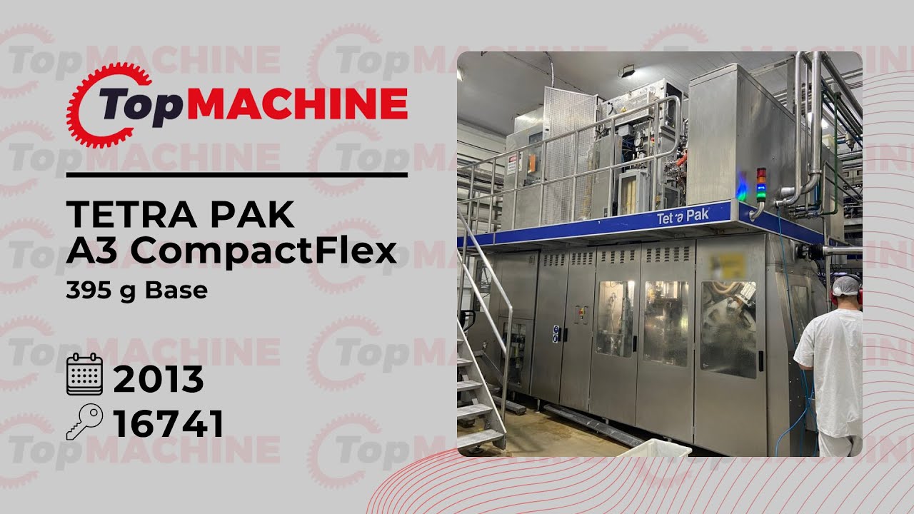 TETRA PAK A3 CompactFlex Aseptic filling line used - YouTube