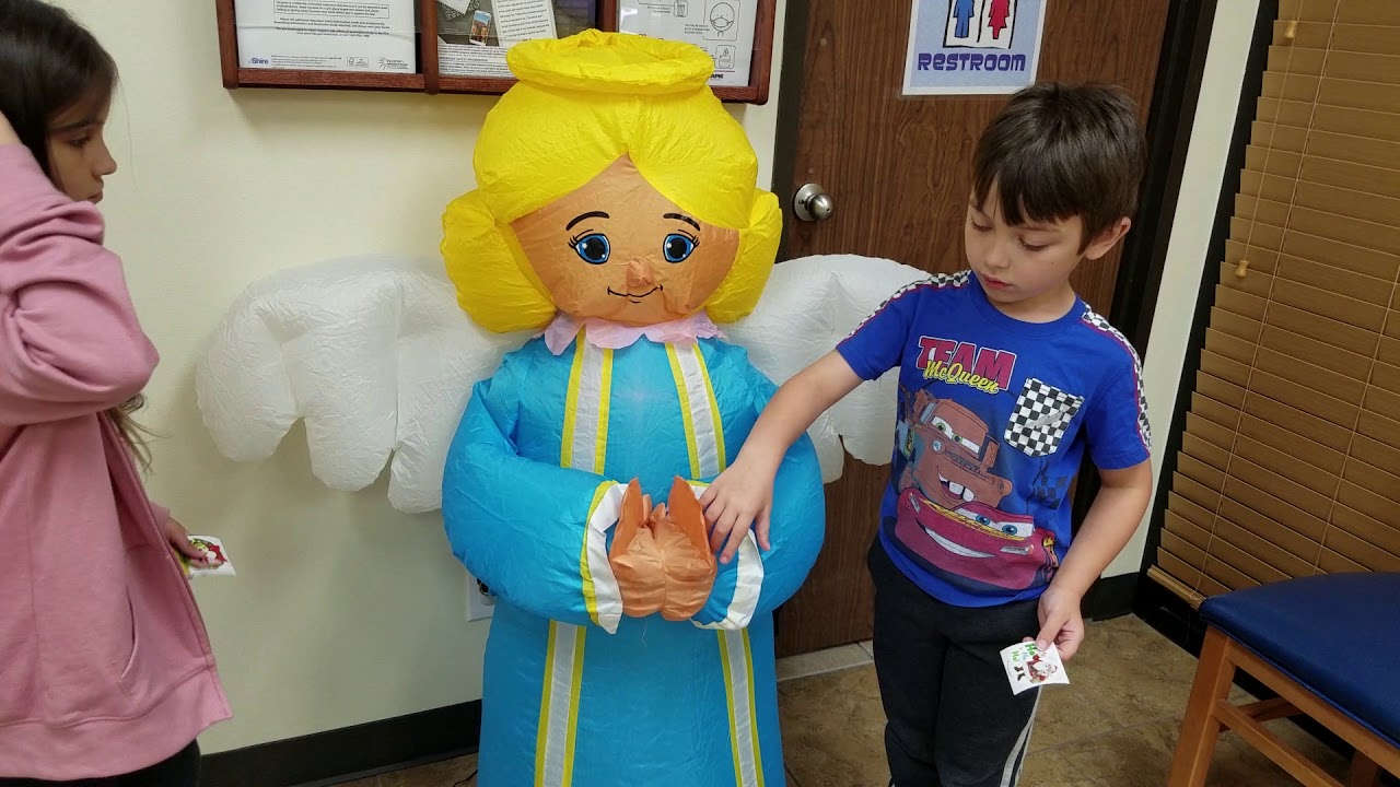 Angel inflatable - YouTube