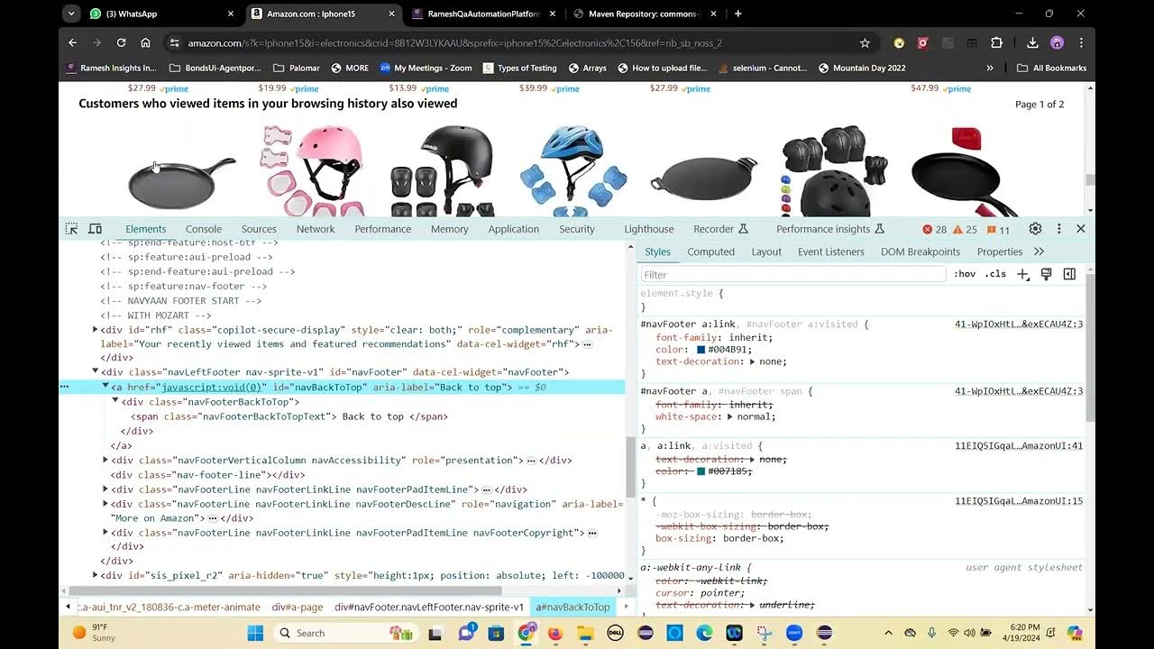 Selenium Scroll TakesScreenshot Program Part2 APR 19 2024 - YouTube