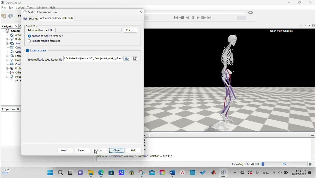 OpenSims Static Optimization Data Collection - YouTube