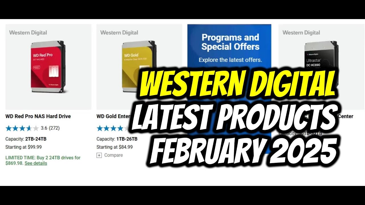 Western Digital Internal HDD on February 18, 2025: Latest Products ...