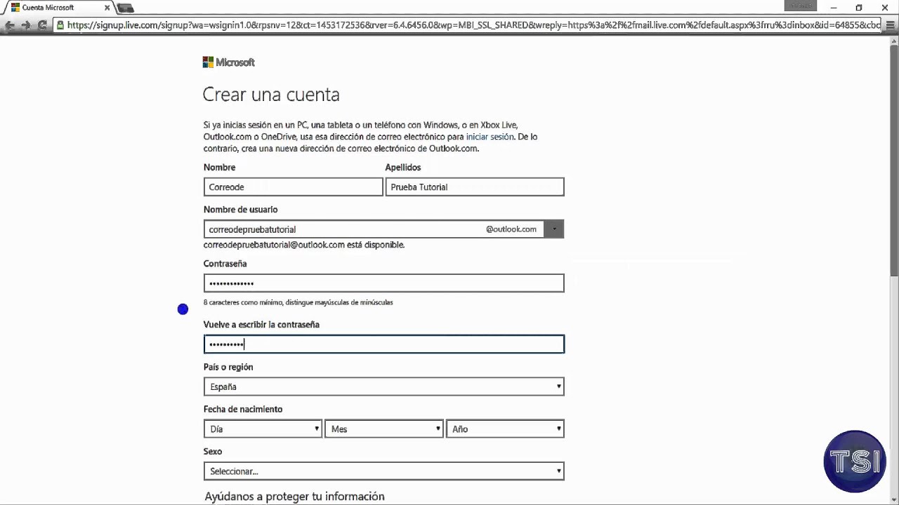 Hotmail tutorial 2016 | Cómo crear un correo en Hotmail, Fácil!! (bien ...