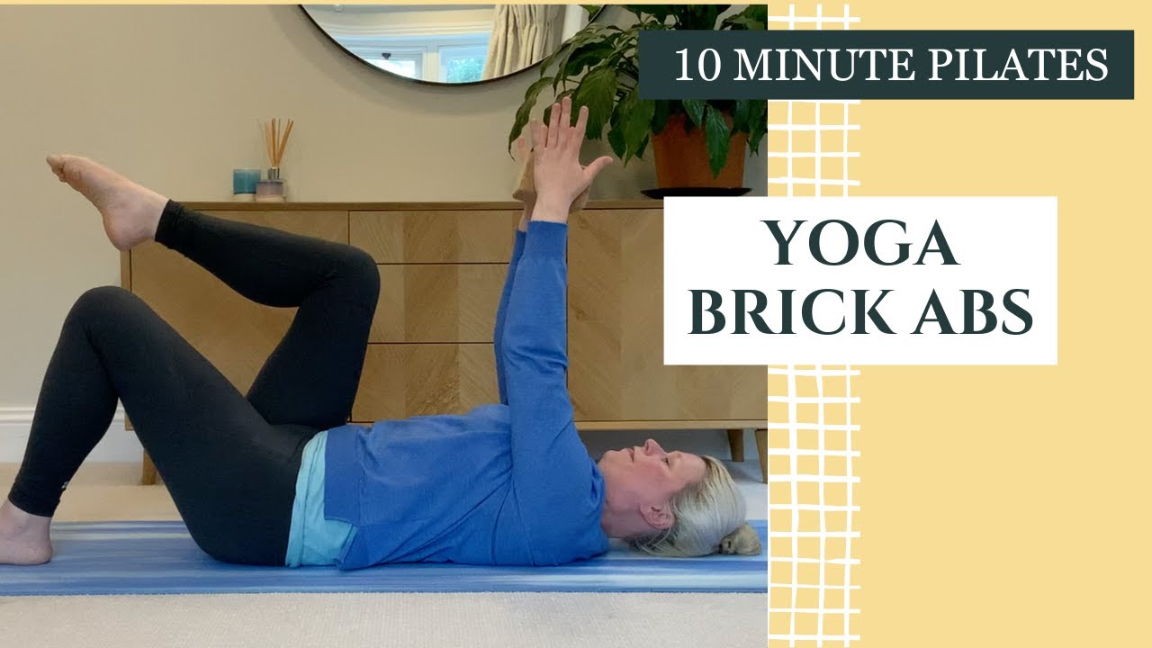 10 Minute Pilates | Yoga Brick Pilates | Core & Inner Thigh Workout for ...