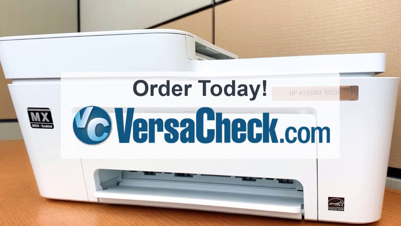 HP™ DeskJet 4155MX All-In-One MICR Printer Bundle - YouTube