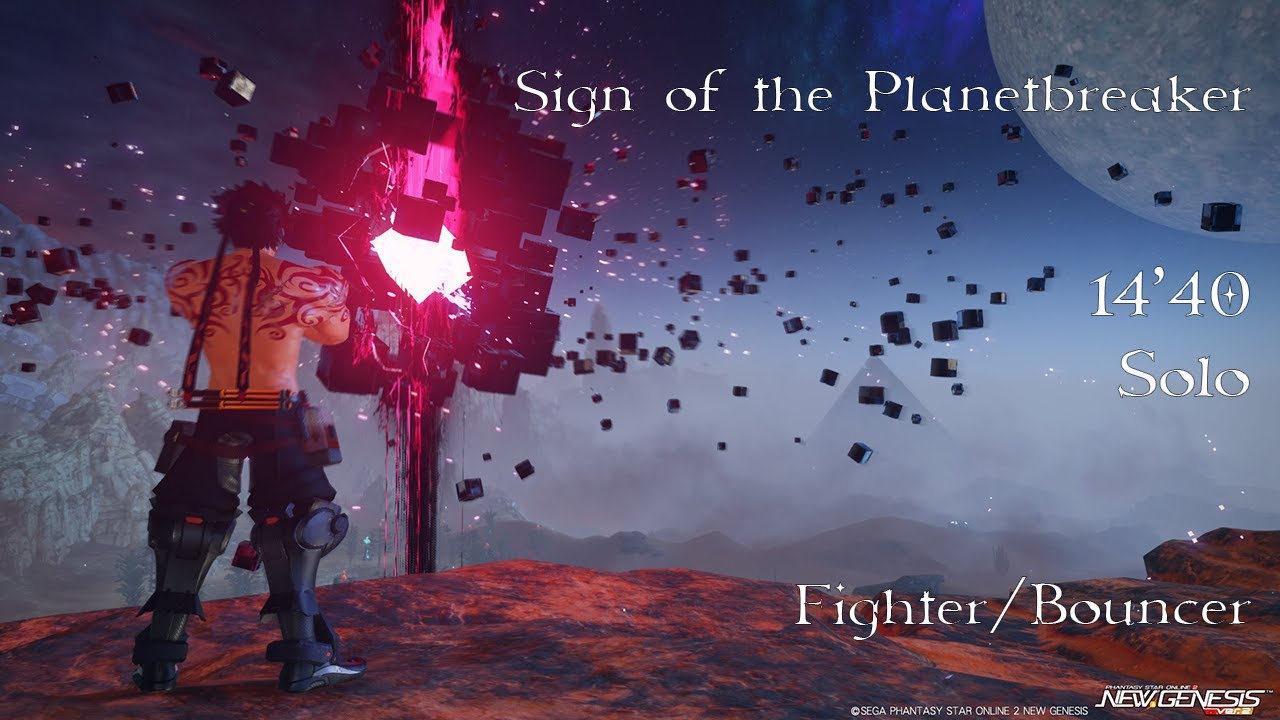 [ PSO2:NGS ] Sign of the Planetbreaker 14'40 Fi/Bo Solo with Knuckles ...